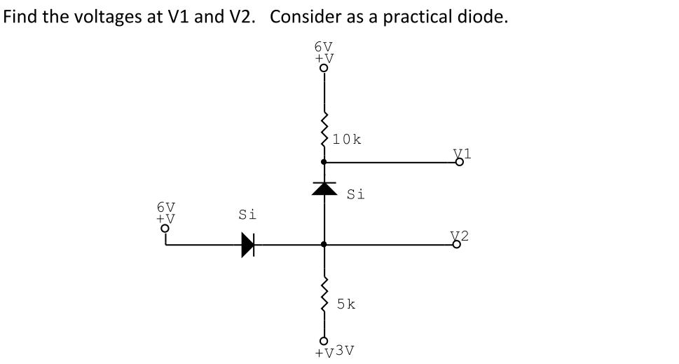 Solved Find the voltages at V1 and V2. Consider as a | Chegg.com