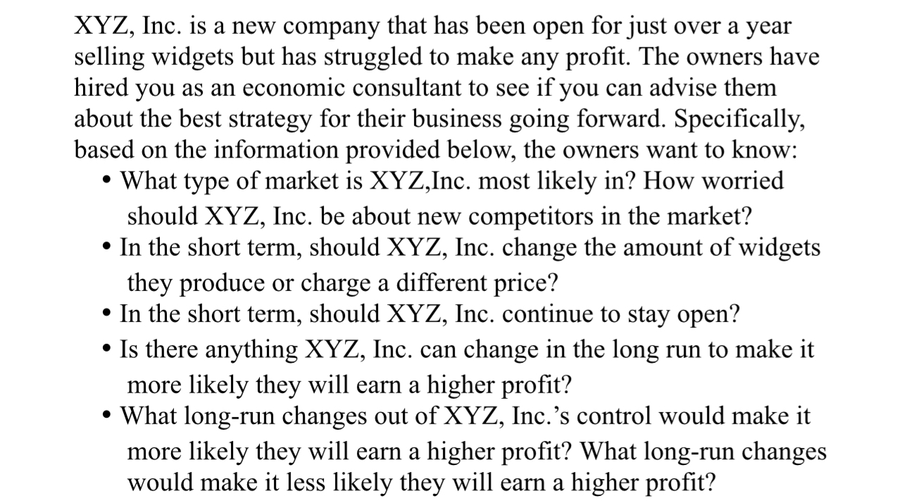 Solved XYZ, Inc. was started by entrepreneur Arty Fischel | Chegg.com