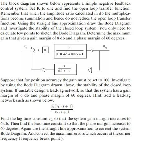 Solved Please solve these Control systems Question Please | Chegg.com