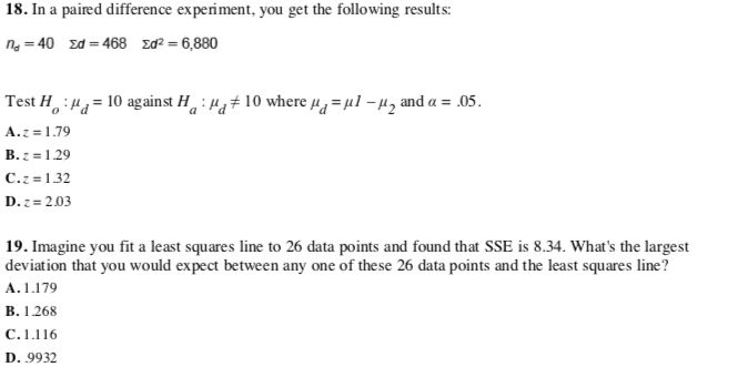Solved In order to conduct a formal statistical test of the | Chegg.com
