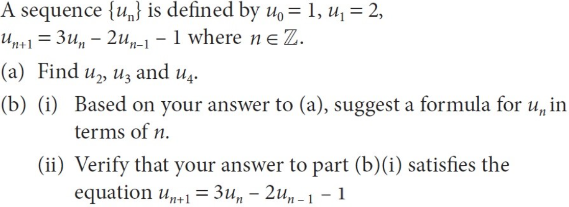 Solved A sequence {un} is defined by uy = 1, 4, = 2, Un+1 = | Chegg.com