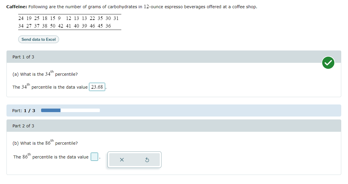 Solved (a) What is the 34th percentile? The 34th | Chegg.com