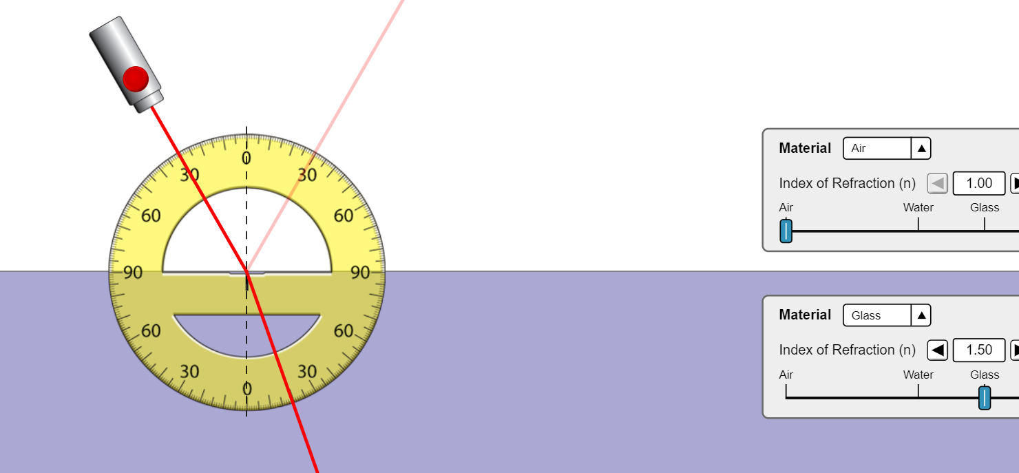 Solved When the incoming light ray is at an angle of 30° to | Chegg.com