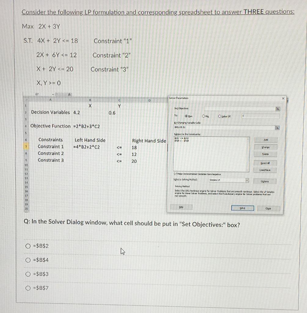 Solved Consider the following LP formulation and | Chegg.com