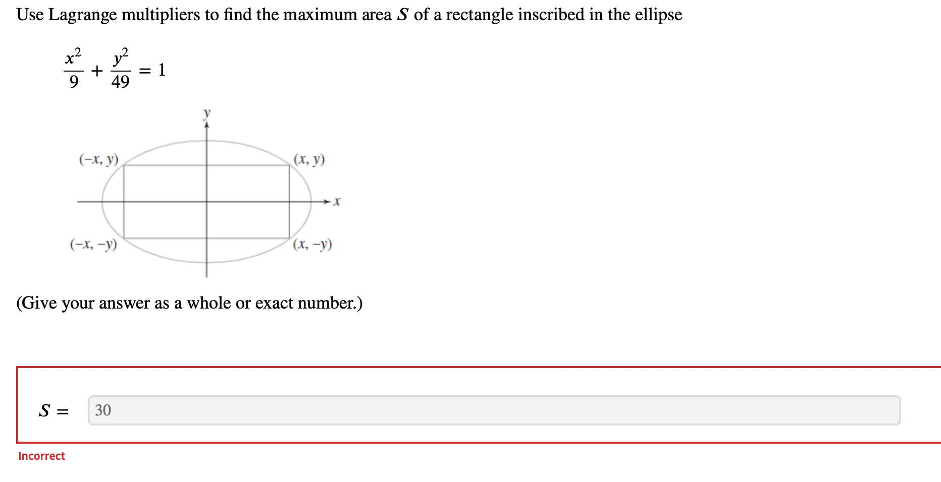 Solved Use Lagrange multipliers to find the maximum area S | Chegg.com