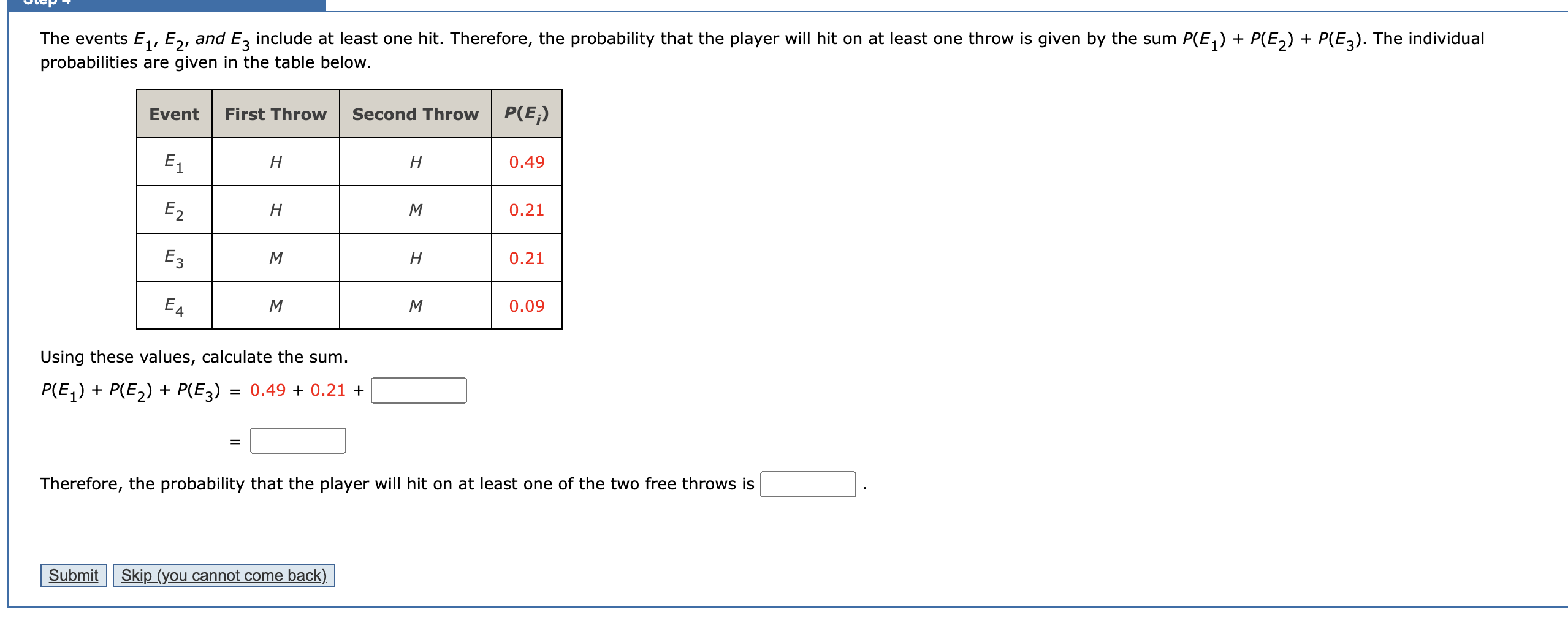 Solved probabilities are given in the table below. Using | Chegg.com