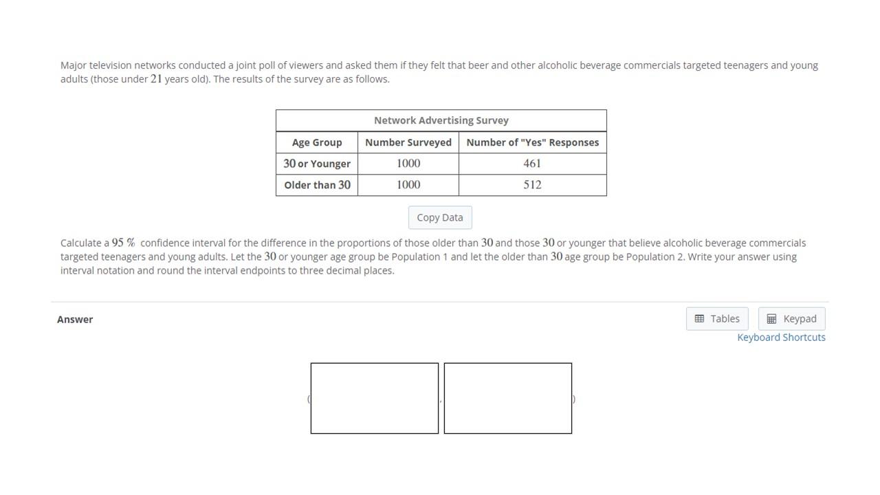 Solved Major television networks conducted a joint poll of | Chegg.com