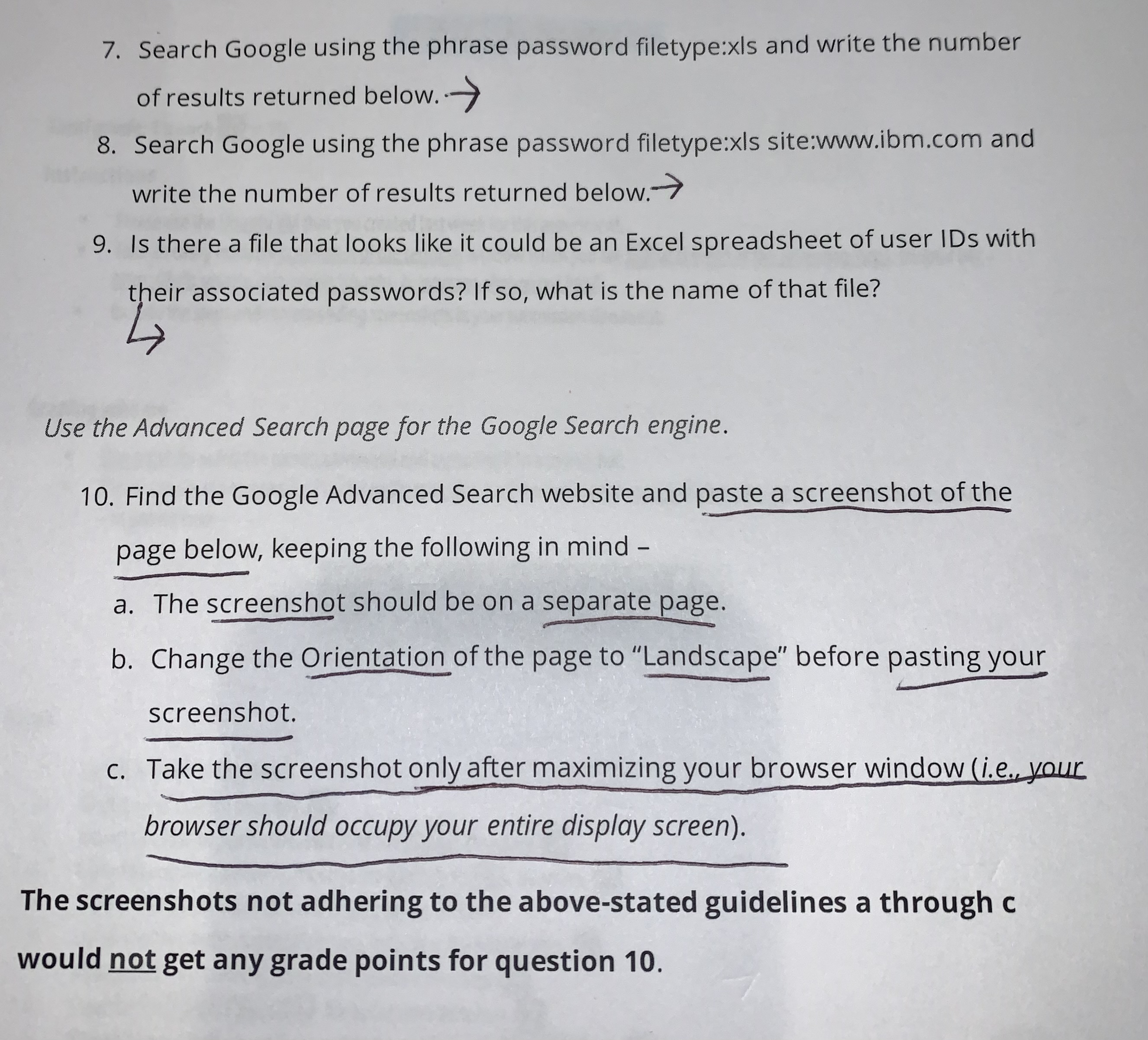 Solved 7. Search Google using the phrase password | Chegg.com