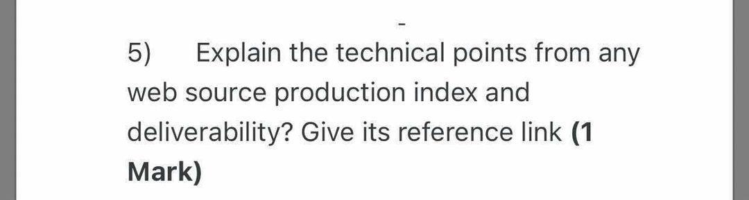 Solved 5) Explain the technical points from any web source | Chegg.com