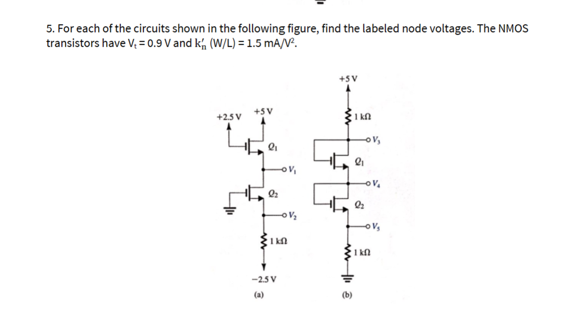 Solved For each of the circuits shown in the following | Chegg.com