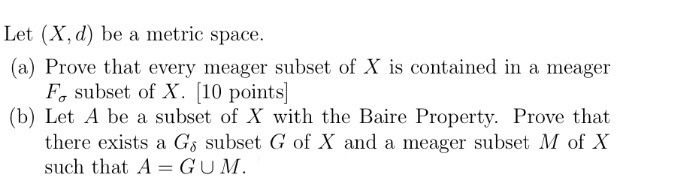 Solved Let (X,d) be a metric space. (a) Prove that every | Chegg.com