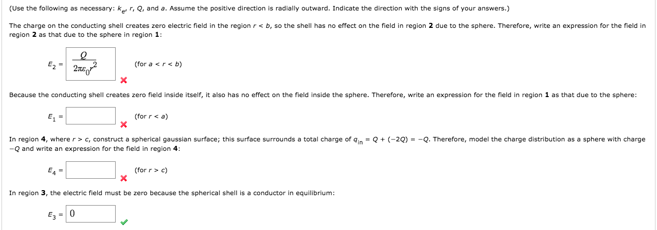 Solved A Sphere Inside a Spherical Shell A solid insulating | Chegg.com