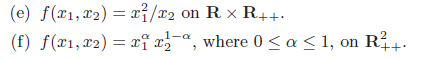 Solved For each function determine whether it is convex, | Chegg.com