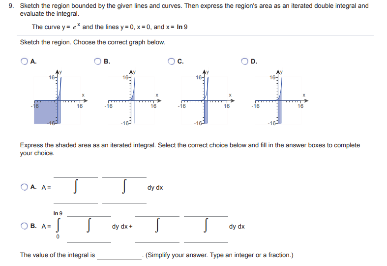 Solved 9. Sketch the region bounded by the given lines and | Chegg.com