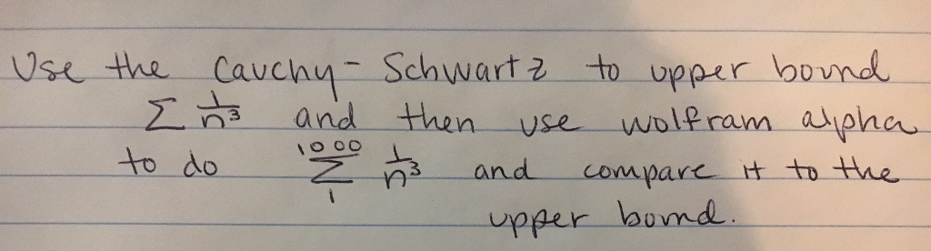 Use the Cauchy - Schwartz to upper bound In and then | Chegg.com