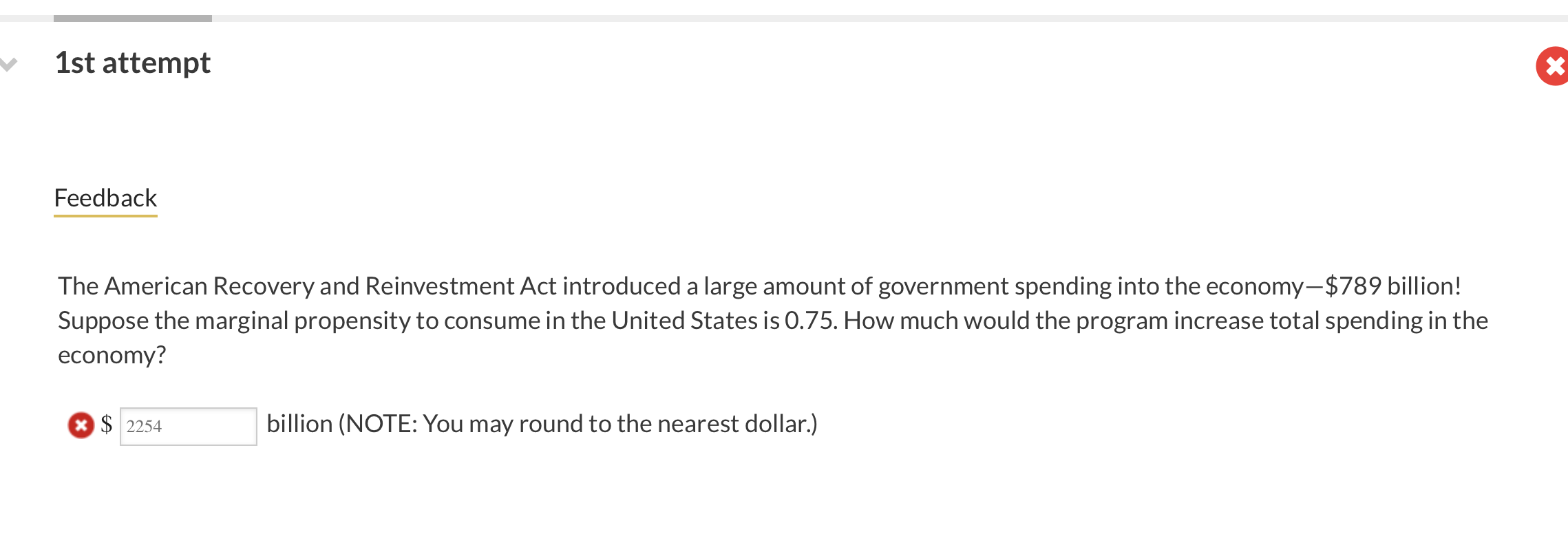 Solved The American Recovery and Reinvestment Act introduced | Chegg.com