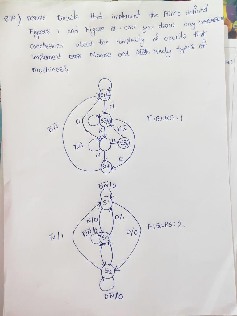 Solved a. can draw any conclusion 819) Degive Circuits that | Chegg.com