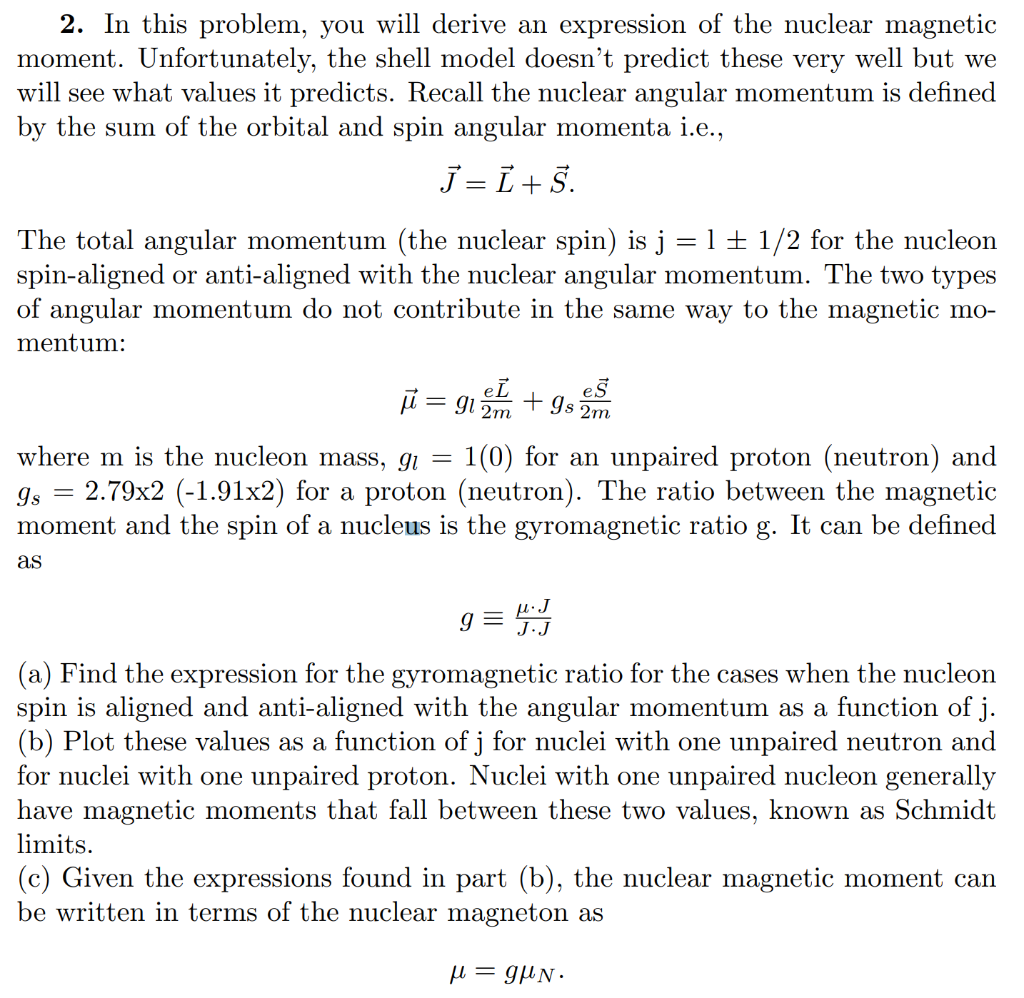 Solved 2. In this problem, you will derive an expression of | Chegg.com