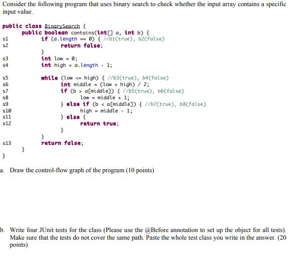 Solved Consider the following program that uses binary | Chegg.com
