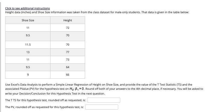 Solved Click to see additional instructions Height data | Chegg.com