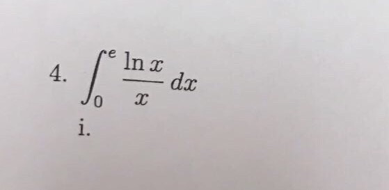 Solved i. Determine the indefinite integra (gnore the limits | Chegg.com