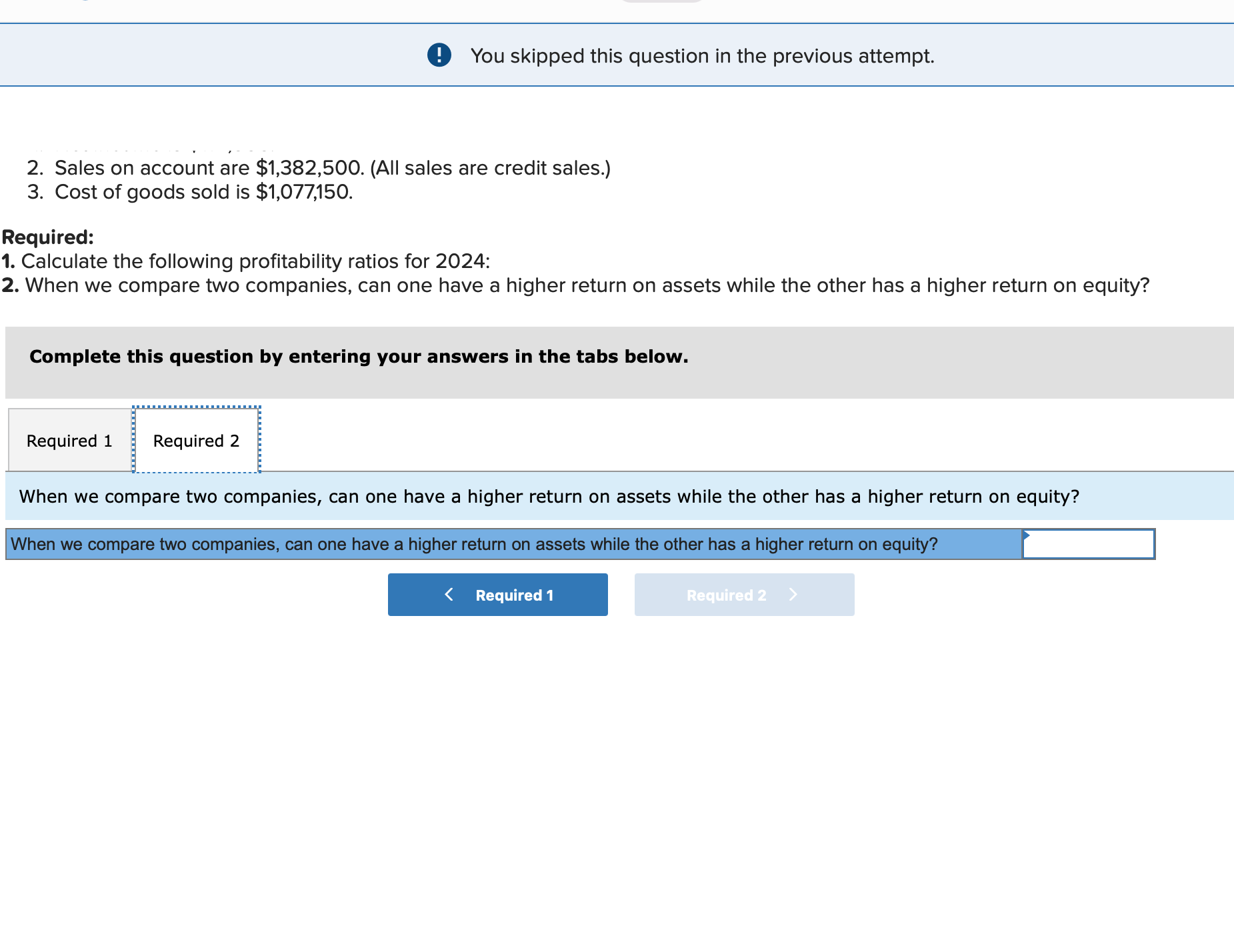 Solved (.) You skipped this question in the previous | Chegg.com