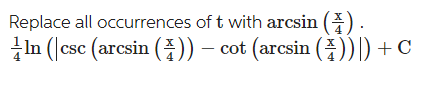 when evaluating this integral by trigonometric | Chegg.com