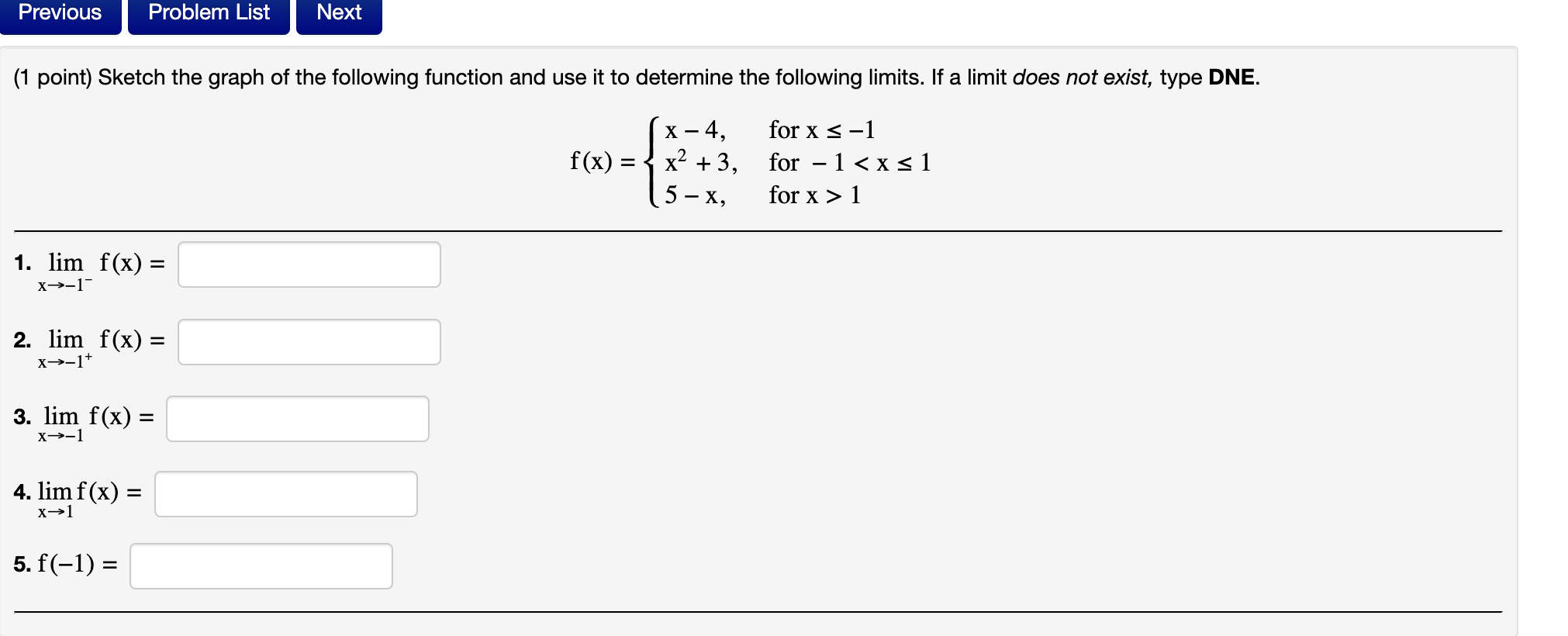 Solved Next (1 point) Sketch the graph of the following | Chegg.com