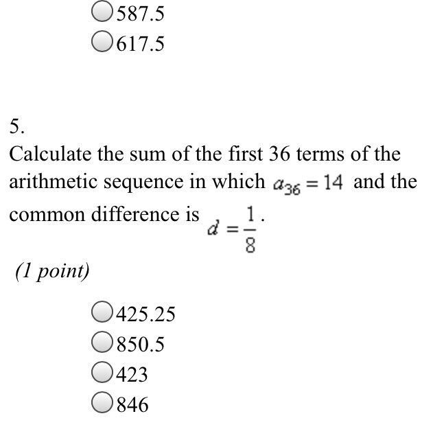 Solved Calculate S for the sequence defined by (I point) | Chegg.com
