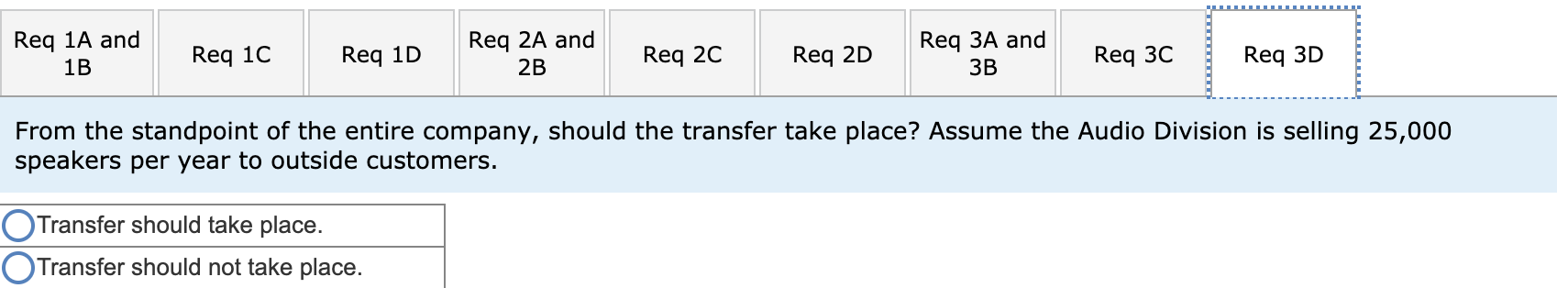 Solved Exercise 11-3 (Static) Transfer Pricing Basics | Chegg.com