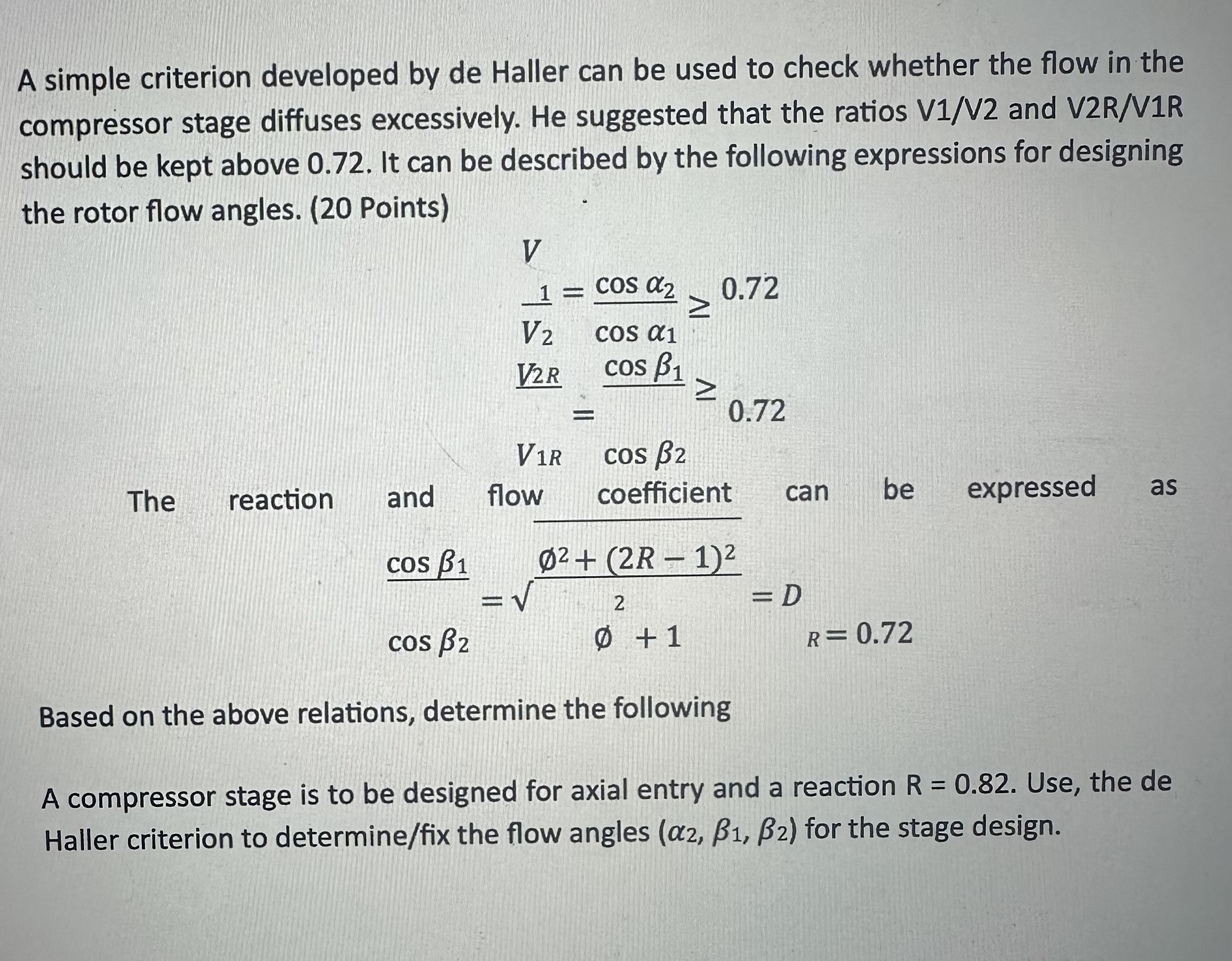 Solved A simple criterion developed by de Haller can be used | Chegg.com