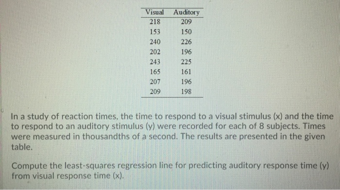 Solved In a study of reaction times, the time to respond | Chegg.com