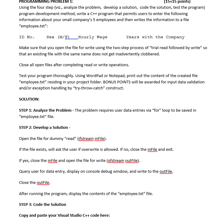 Solved STEP 4: Test and Correct the Program Copy and Paste | Chegg.com