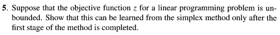 Solved 5. Suppose that the objective function z for a linear | Chegg.com