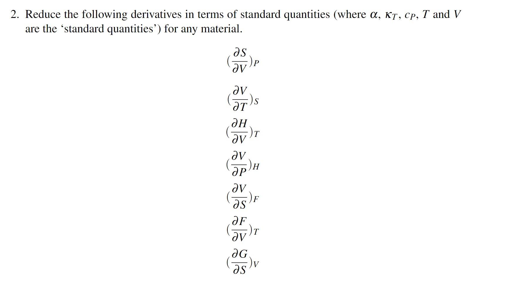 Solved 2. Reduce the following derivatives in terms of | Chegg.com