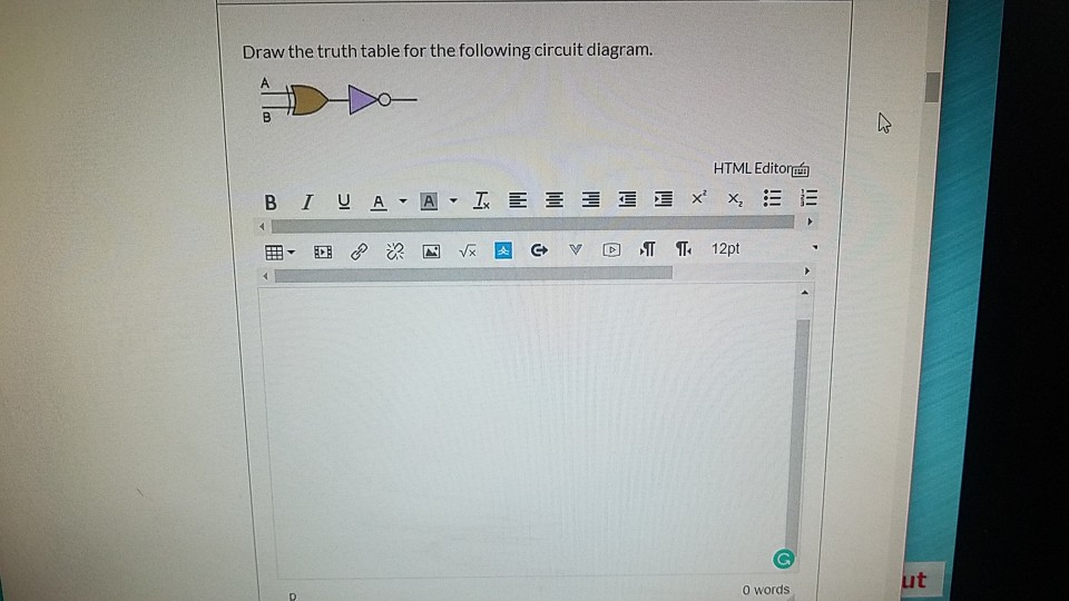Solved Draw the truth table for the following circuit | Chegg.com