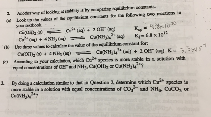 Solved 2. Another way of looking at stability is by | Chegg.com