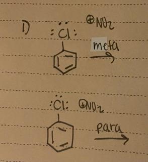 Solved fill out the resonance forms for meta and para using | Chegg.com