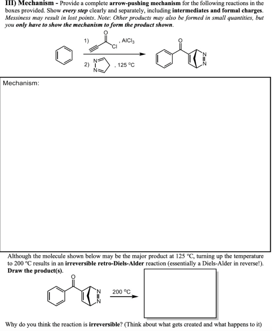 Solved III) Mechanism - Provide a complete arrow-pushing | Chegg.com