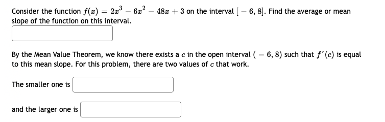 Solved Consider The Function F X 2x3−6x2−48x 3 On The