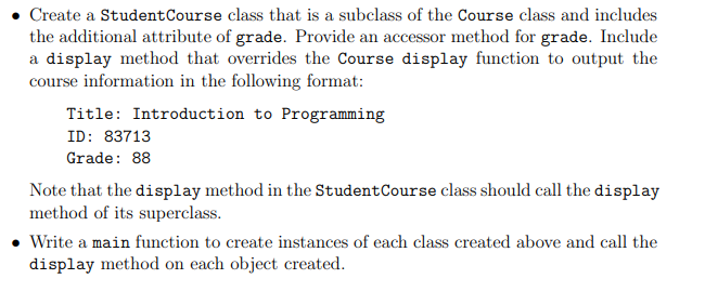 Solved In a file called courses.py, do the following: Create | Chegg.com