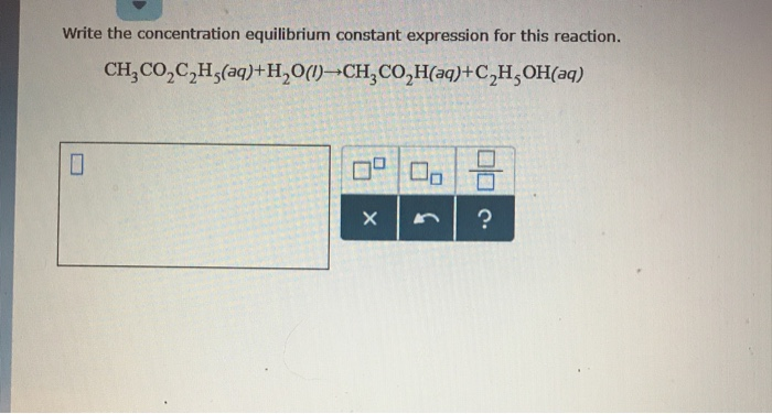 Solved Write the concentration equilibrium constant | Chegg.com Solved Write the concentration equilibrium constant | Chegg.com