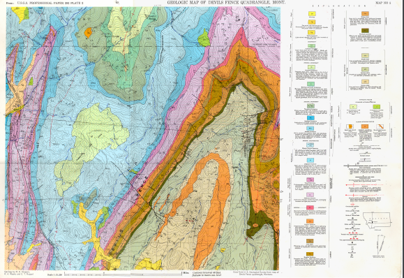 Part 2: Practice Interpreting a Geologic Map Use the | Chegg.com