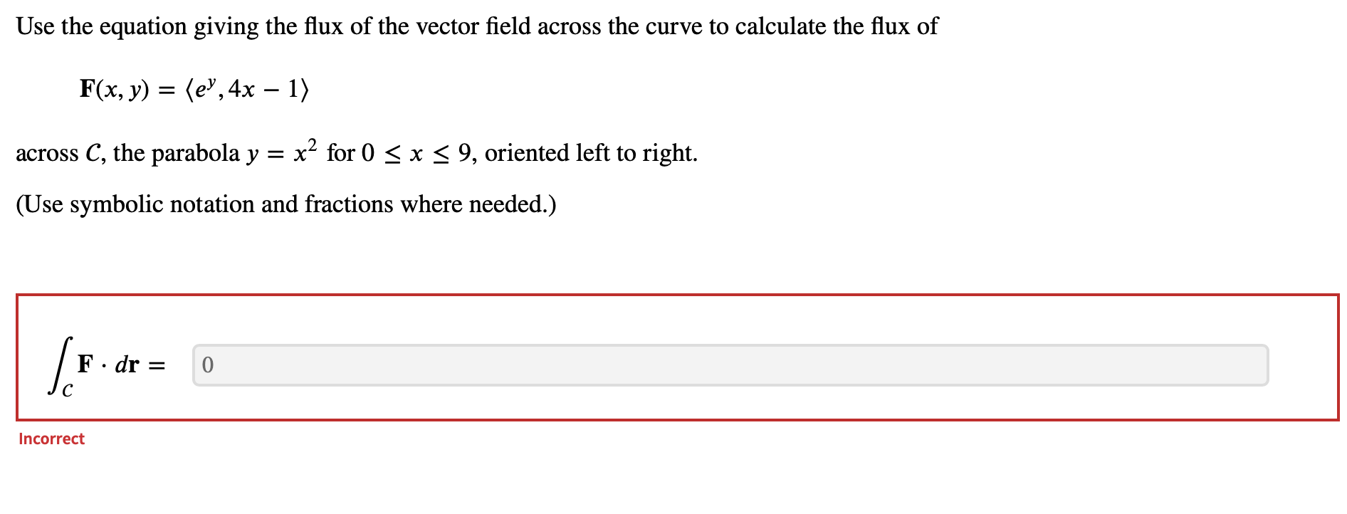 Solved Use the equation giving the flux of the vector field | Chegg.com