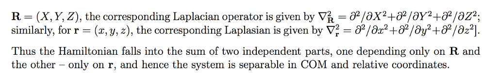 Solved The quantum two-body problem. | Chegg.com