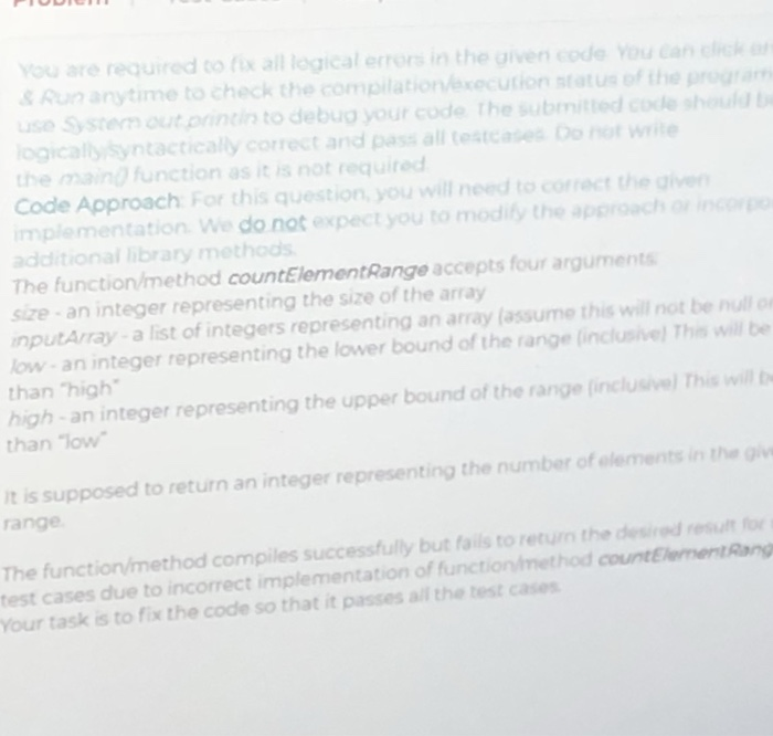 Solved you are required to fix all logical errors in the | Chegg.com