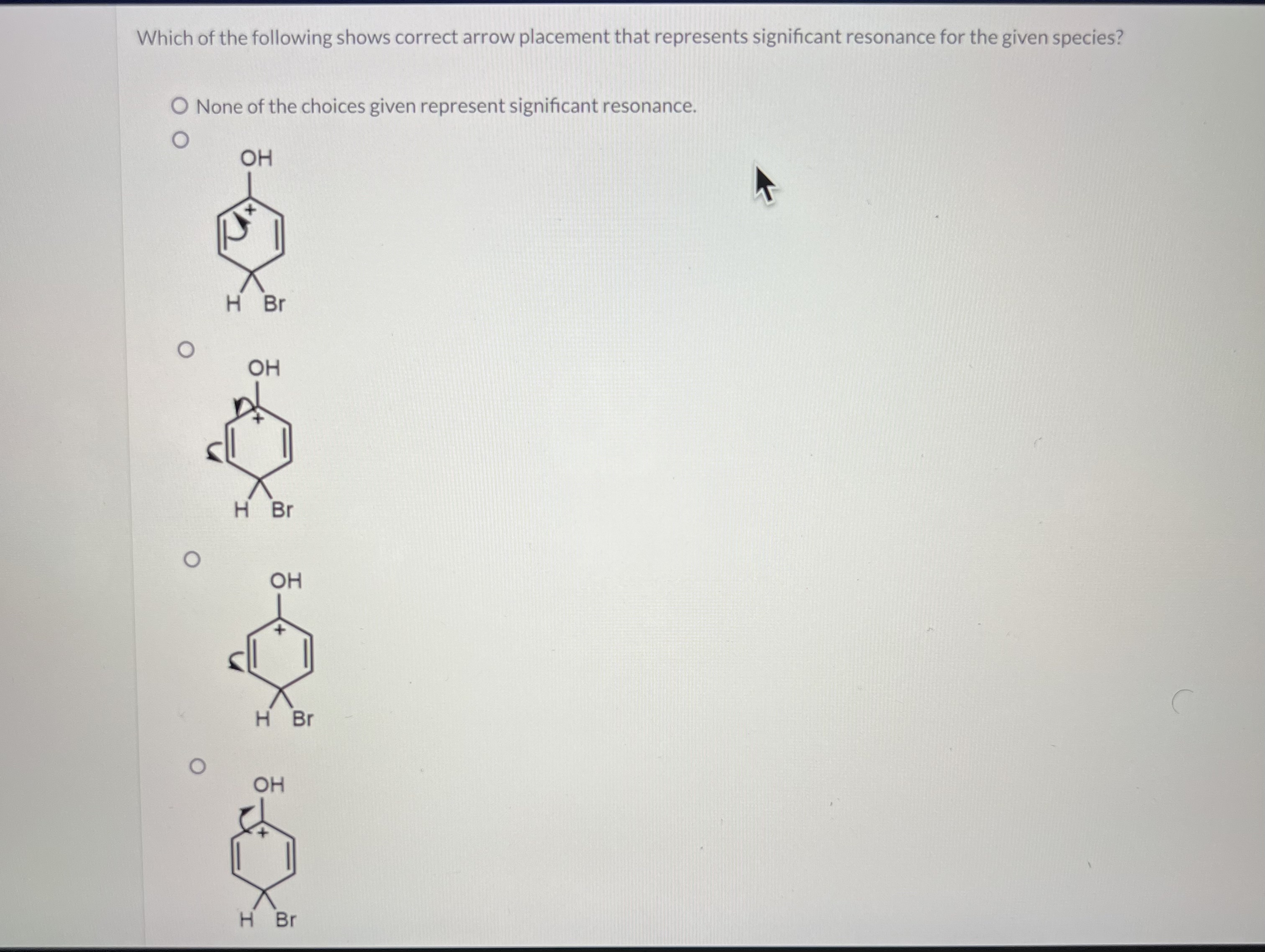 Solved Which of the following shows correct arrow placement | Chegg.com