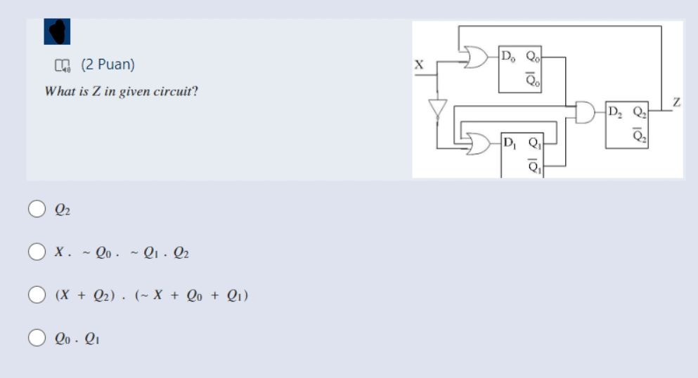 Solved What is Z in given circuit? Q2 | Chegg.com
