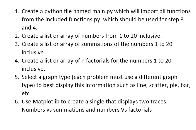 Solved 1 Create A Python File Named Mainpy Which Will 9466