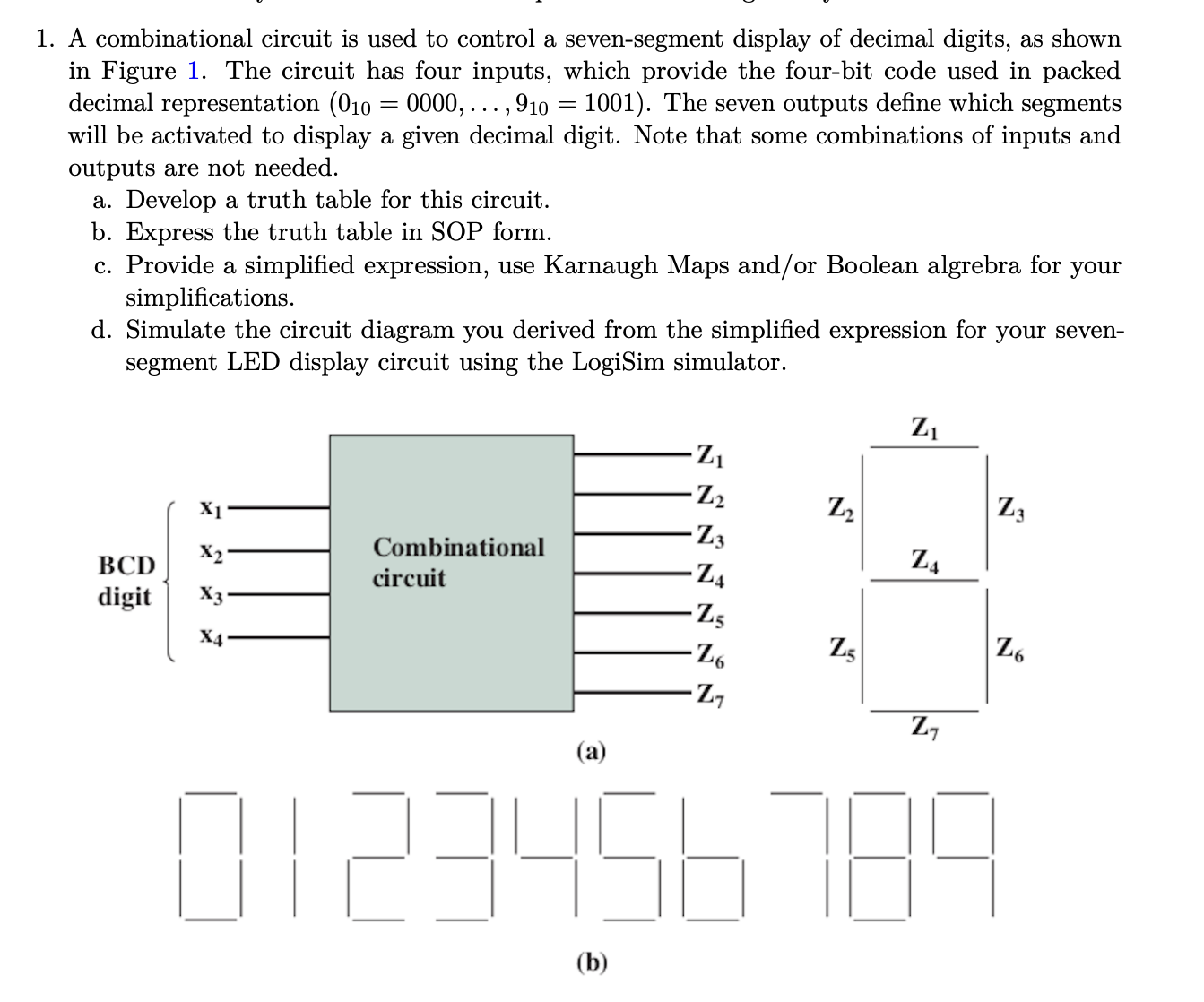 Solved Use logisim to simulate circuit diagram if | Chegg.com